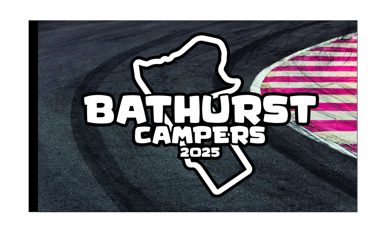 2025 Bathurst Campers Flag - CLEARANCE – Race Merch